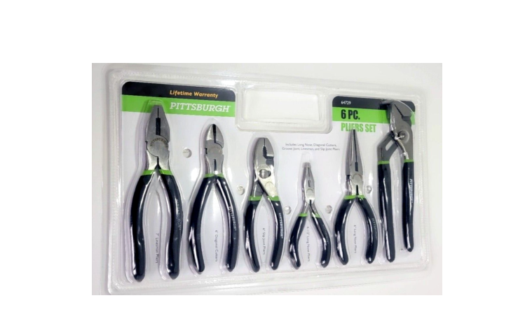 New 6 PC MECHANIC PLIER SET HEAVY DUTY Lineman,Diagonal,Groove Joint ...