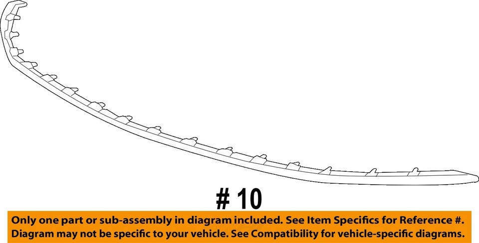 Buick GM OEM 13-16 Encore Front Bumper-Spoiler Lip Chin Splitter ...