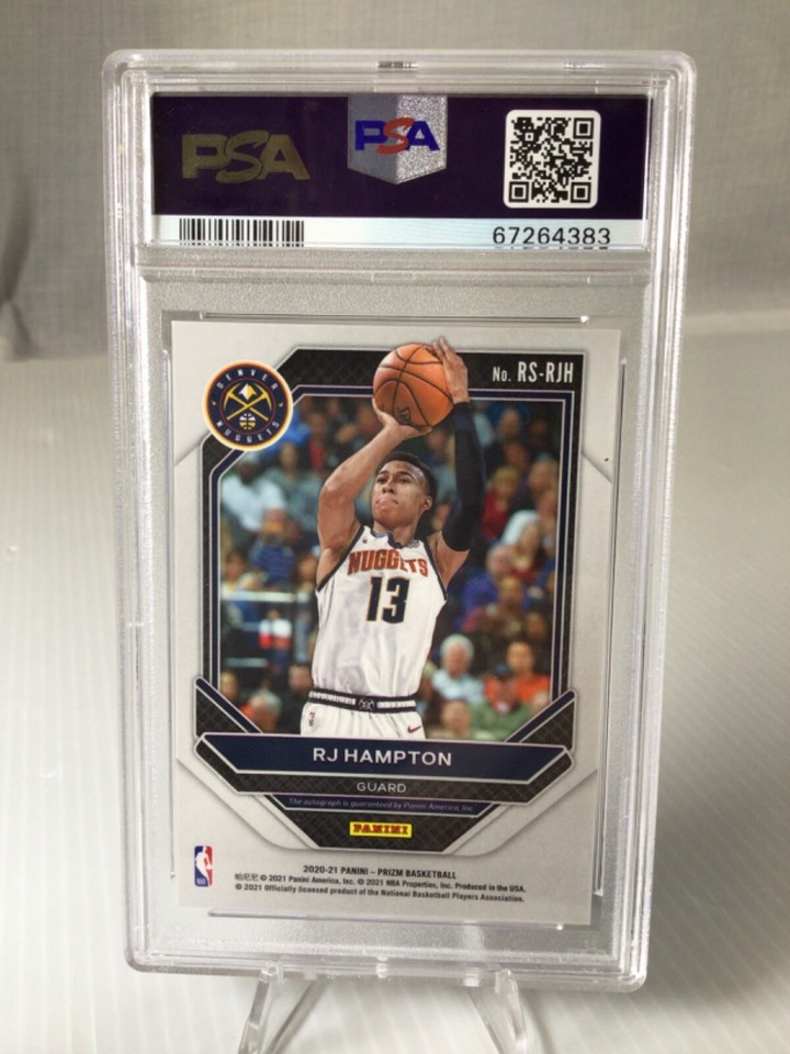 2020-21 Prizm RJ Hampton RC Rookie Signatures Auto #RS-RJH PSA 9 | eBay