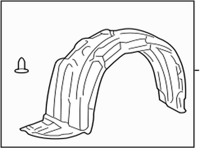 53875-21100 Toyota Liner, front fender, rh 5387521100, New Genuine OEM ...