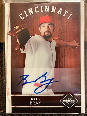 BILL BRAY 2011 LEAF LIMITED SIGNATURES CINCINNATI REDS AUTOGRAPH AUTO ...