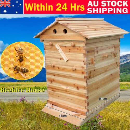 Cedarwood Super Brood Beekeeping Auto Honey Hive Beehive House Super ...