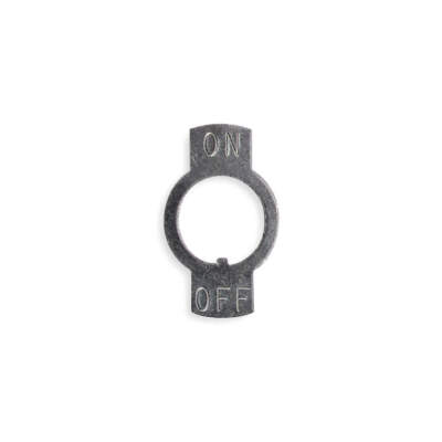 CARLING TECHNOLOGIES Y01 Toggle Switch Legend Plate,On/Off,PK25 2X642 ...