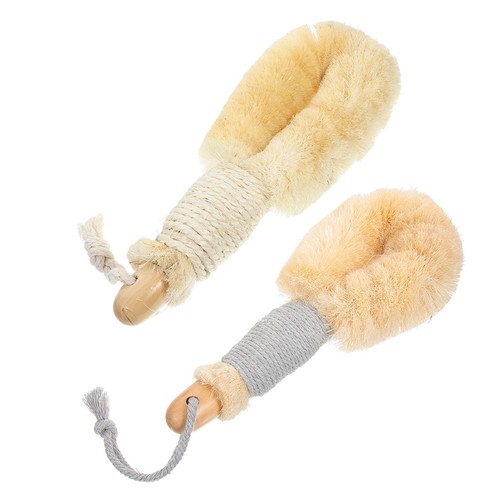 2 Pcs Exfoliating Back Scrubber with Handles Brush for Shower Body Soft ...