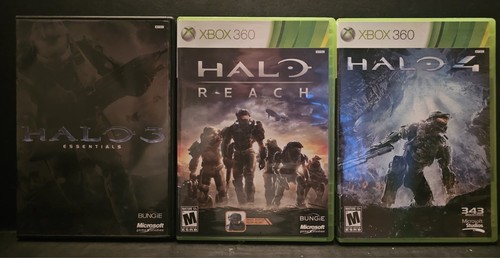 Xbox 360 HALO 3 Essentials, 4 & Reach Bundle Lot of 3 Games CIB Tested ...