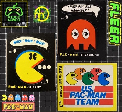 1980 Fleer Pac-Man Sticker Card Singles - Pick Choose - CLEAN NO GUM ...