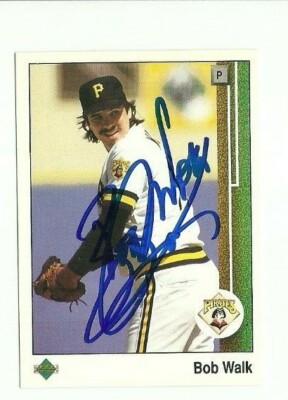 Bob Walk 1989 Upper Deck autographed auto signed card Pirates | eBay