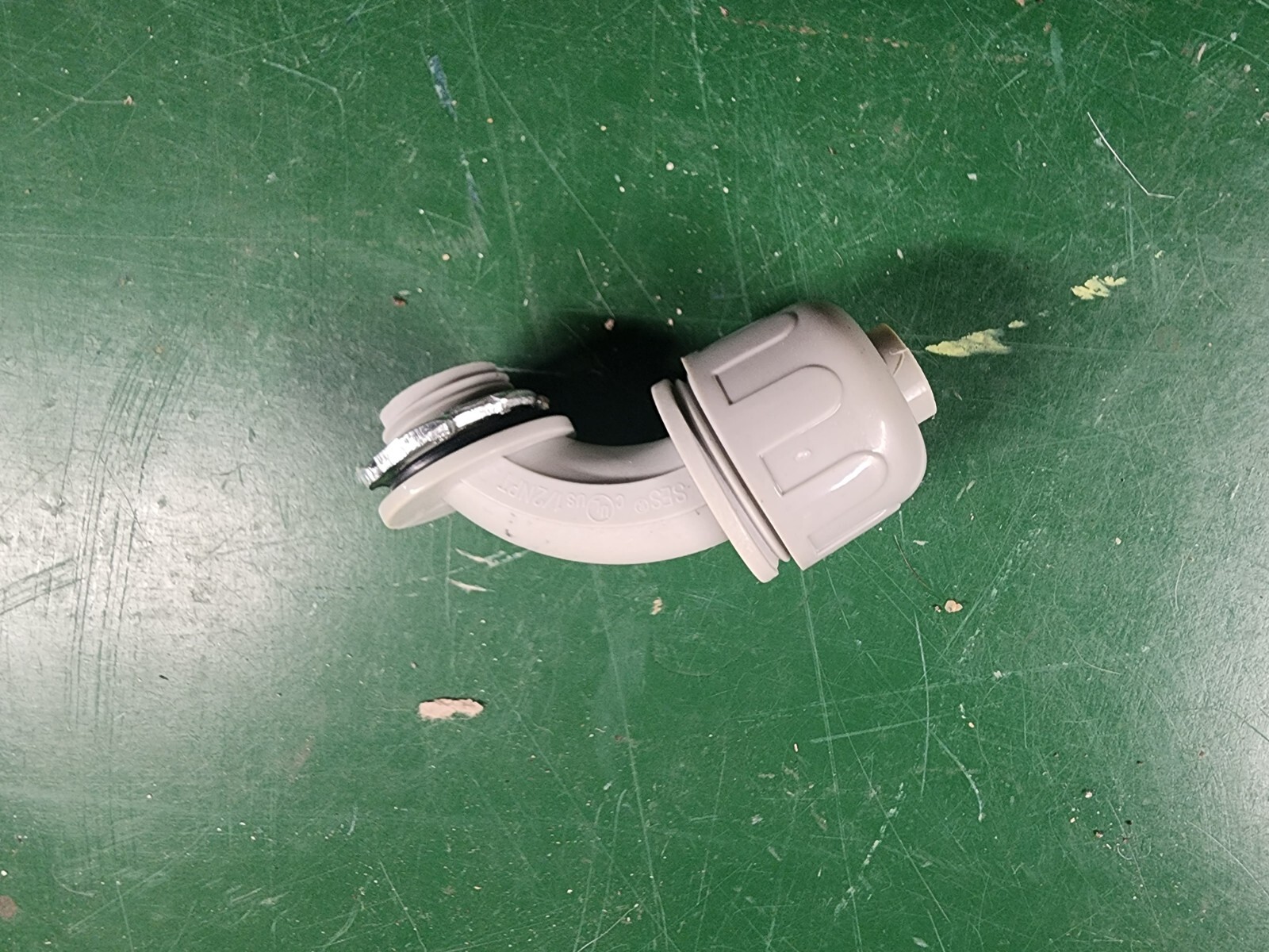 SES 90* NMF-A1/2 Right Angle Conduit Fitting 1/2" NPT Grey PVC/Plastic ...