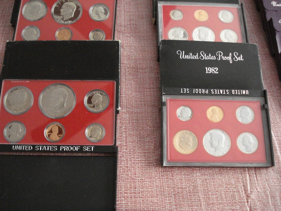 20 BU US MINT PROOF SETS, SOME UNOPENED, ALL SEALED IN CASES, NICE!! | eBay
