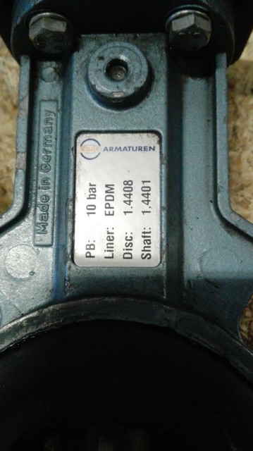 Keystone Absperrschieber Klappe Edelstahl Optiseal 14-102 Pn10 / Dn100 ...