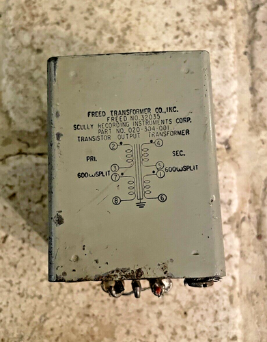 Freed 32035 Audio Transistor Output Transformer (from Scully Tape ...