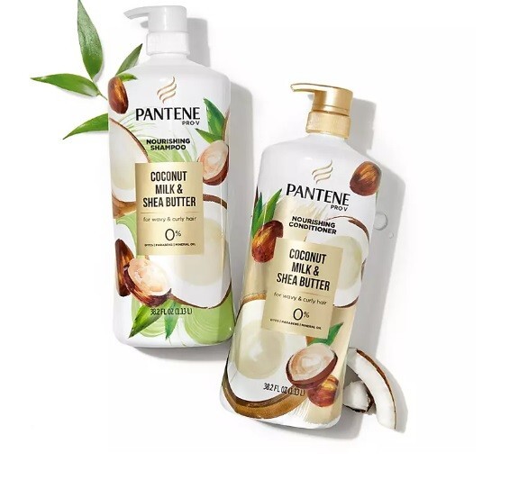 Pantene Pro-V Nourishing Shampoo, Coconut Milk & Shea Butter (38.2 fl ...