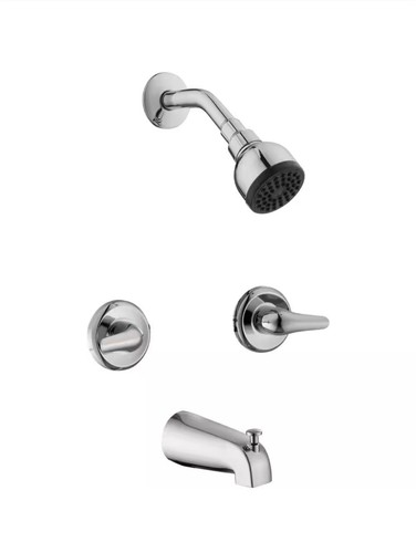 Glacier Bay Aragon 2Handle 1Spray Shower Faucet 1.75 GPM Chrome 1002 ...