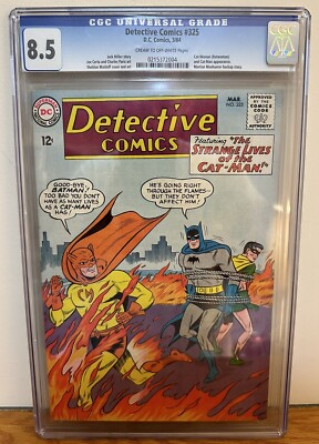DETECTIVE COMICS #325 1964 CGC 8.5 CAT-MAN APPEARANCE MARTIAN MANHUNTER ...