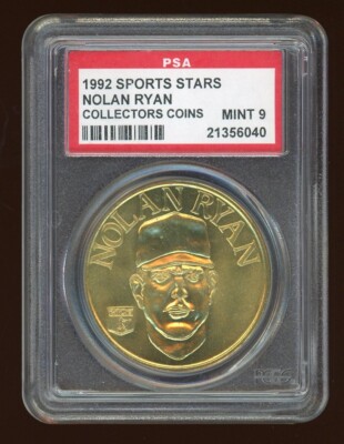 1992 Sports Stars Collectors Coins Baseball Nolan Ryan PSA 9 | eBay