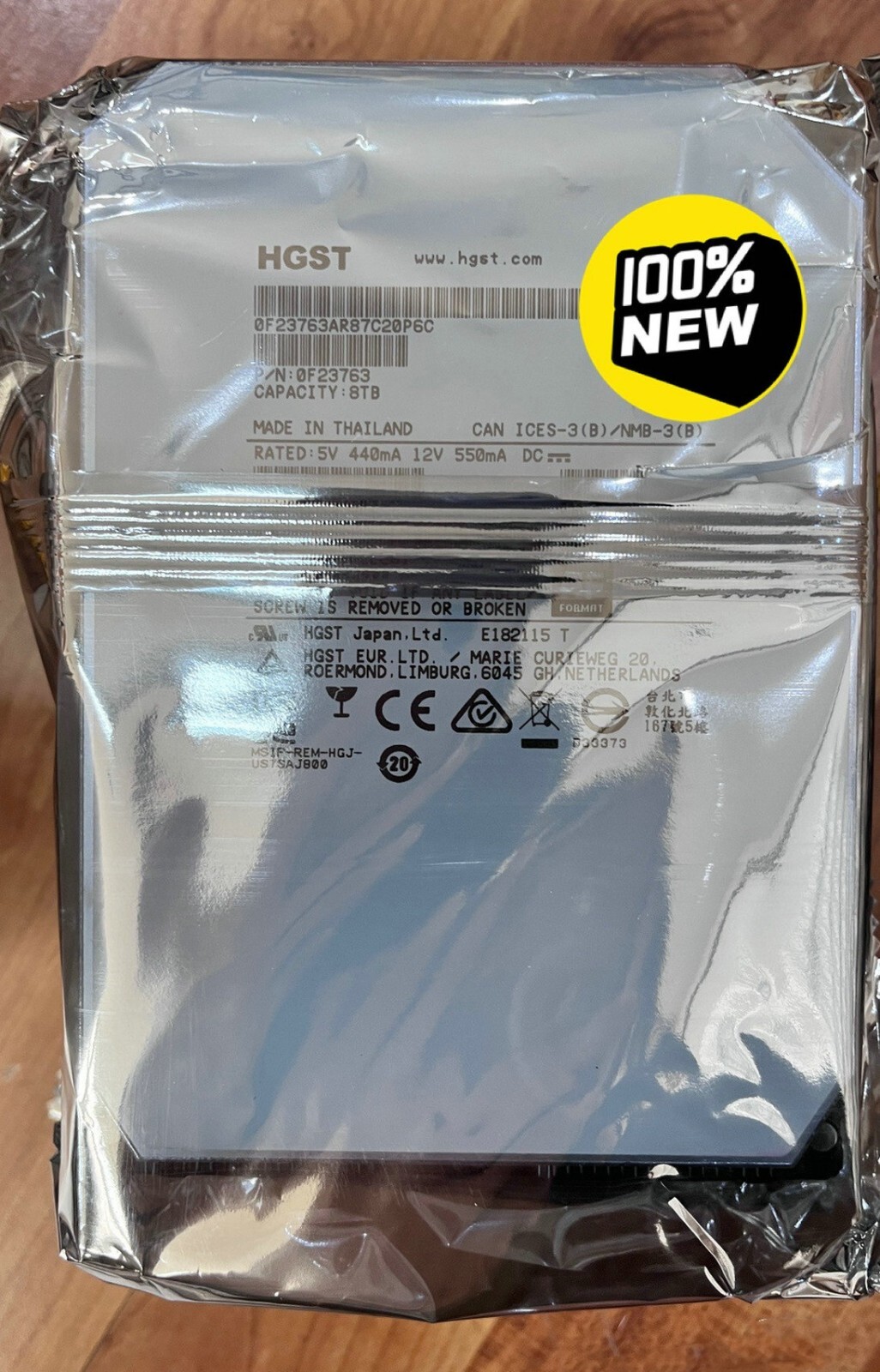 HGST Ultrastar HUH728080ALE601 8TB 7200RPM SATA 6Gb/s 3.5" Hard Drive ...