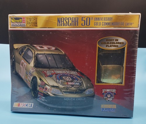 Revell 1/24 50th Anniversary Gold Commemorative Chevy NASCAR Stock Car ...