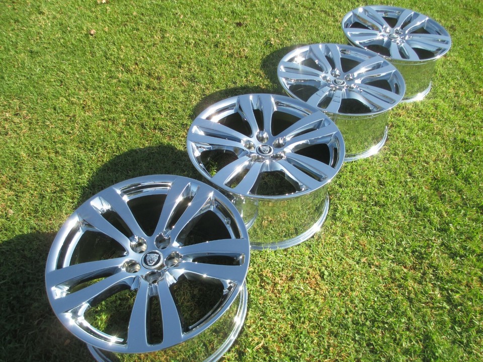 2010-2015 Jaguar XJ XJL 19" OEM Chrome Wheels SET | 59873 | Genuine OEM ...