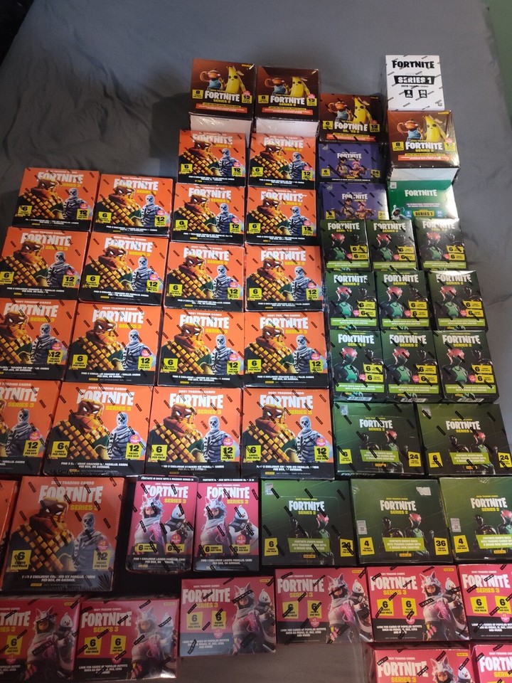 Fortnite Trading Card Series 1 2 3 Holo Mega Box Blaster Boxes SEALED ...