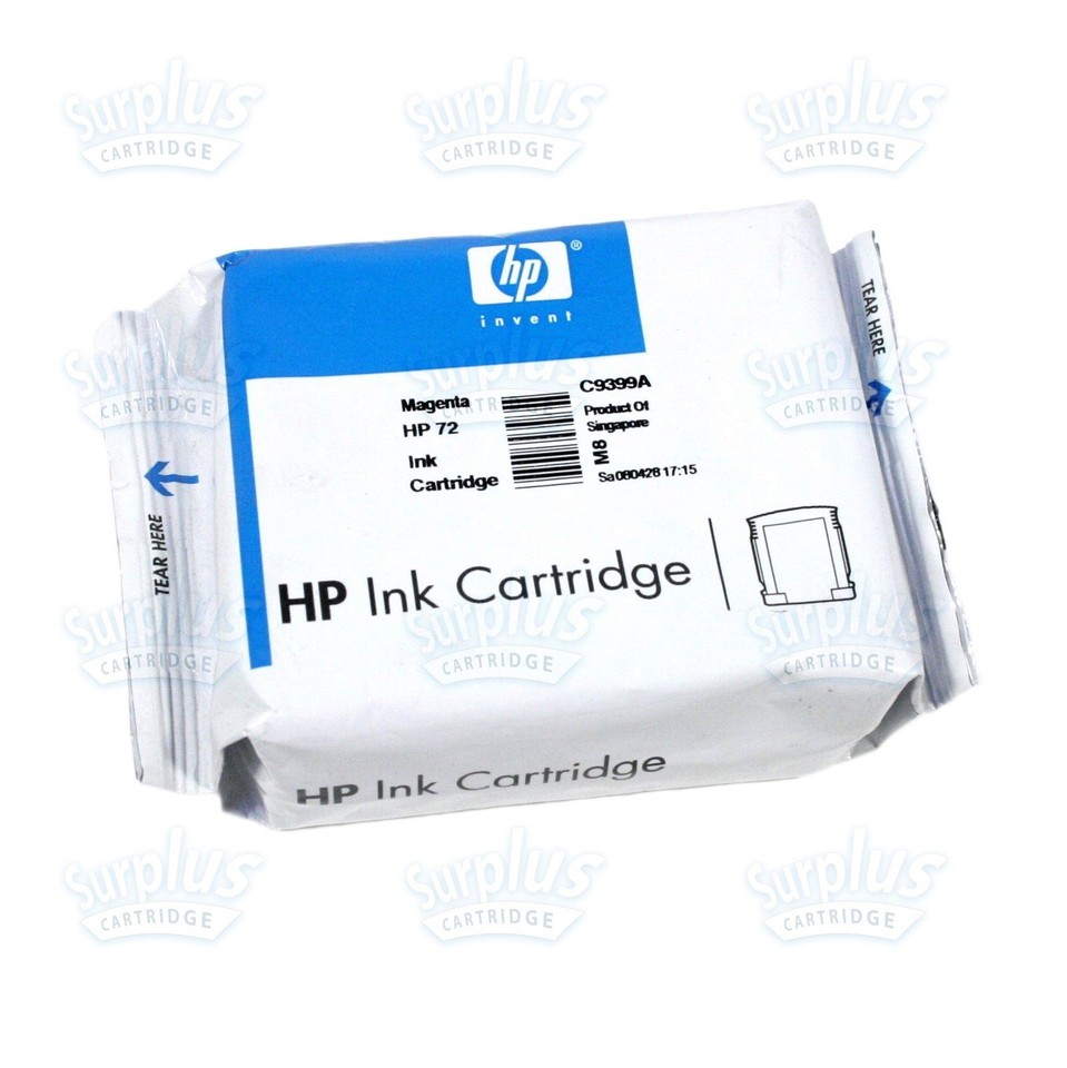 Genuine HP 72 Magenta Ink Cartridge 40ml C9399A T790 T770 T610 T2300 ...