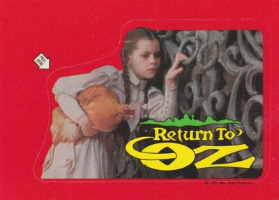 1985 WALT DISNEY RETURN TO OZ SINGLE TRADING STICKER #7 DOROTHY ...