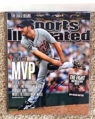 Justin Verlander Signed Autograph 11x14 Sports Illustrated Photograph ...