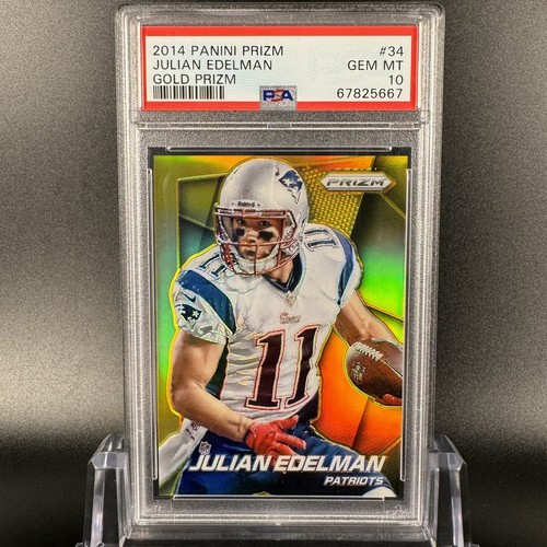 2014 Panini Prizm - Gold Prizm #34 Julian Edelman /10 for sale online ...