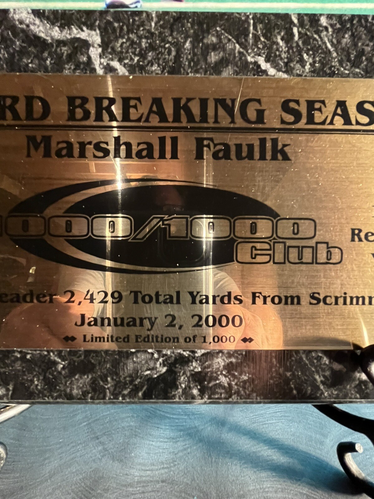 Marshall Faulk Limited Edition Autographed Photo plaque | eBay