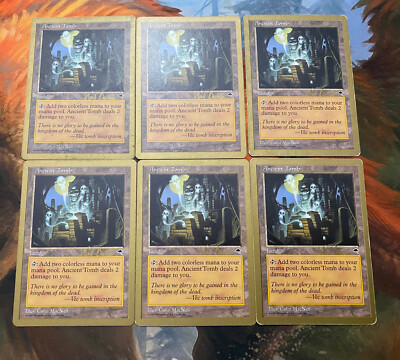 MTG Ancient Tomb - 1999 Kai Budde World Championship Decks Regular ...