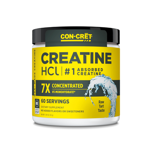 CON-CRET® CREATINE HCL POWDER Concentrated Pure #1 Absorbed 750mg 60 ...