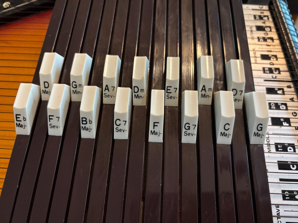 RBI Rhythm Band ChromAharP Autoharp 15 Chord 36 String Sunburst Parts ...