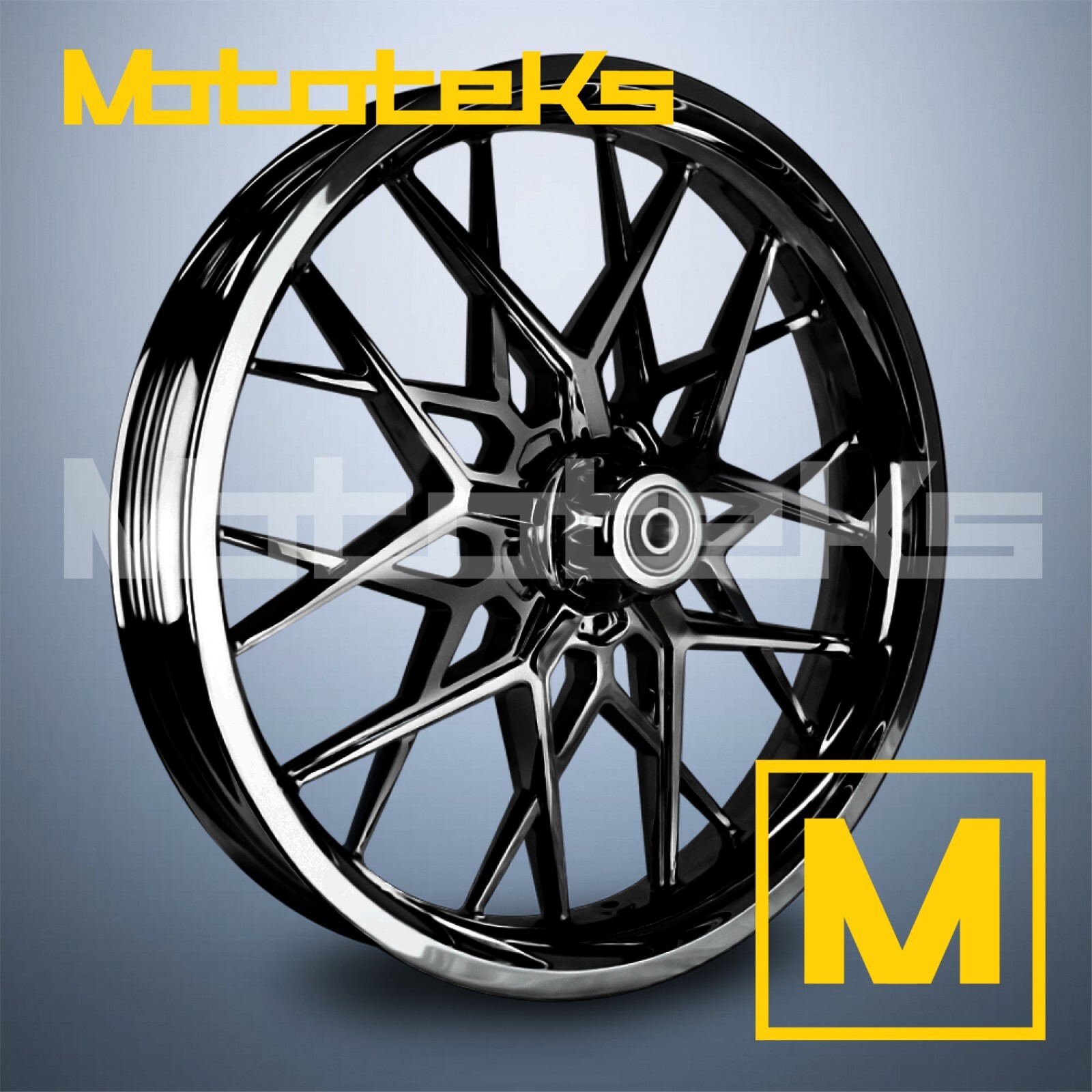 21X3.5 RAZOR MAG WHEEL BLACK FOR HARLEY SOFTAIL SPORTSTER DYNA FRONT ...