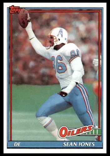 1991 Topps #242 Sean Jones Houston Oilers Football Card | eBay
