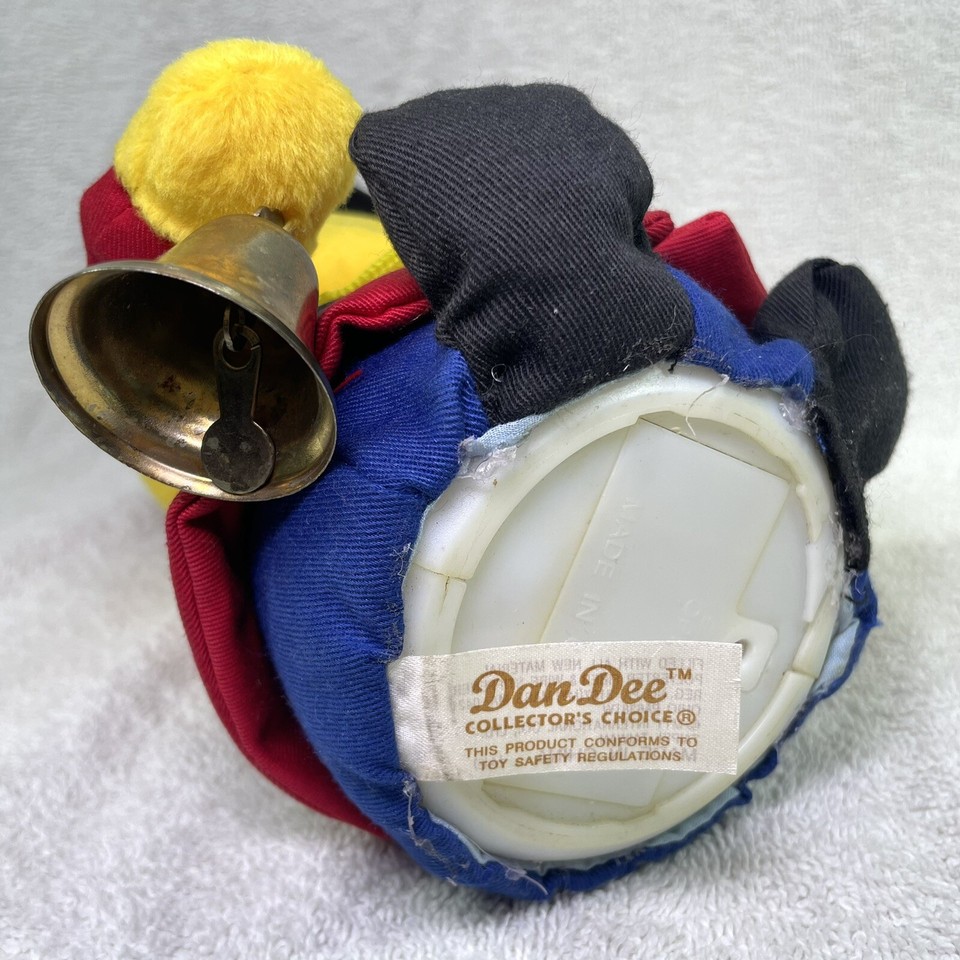 Dan Dee Smiley Face Plush Tickle Wiggle Singing Nutcracker Soldier w ...