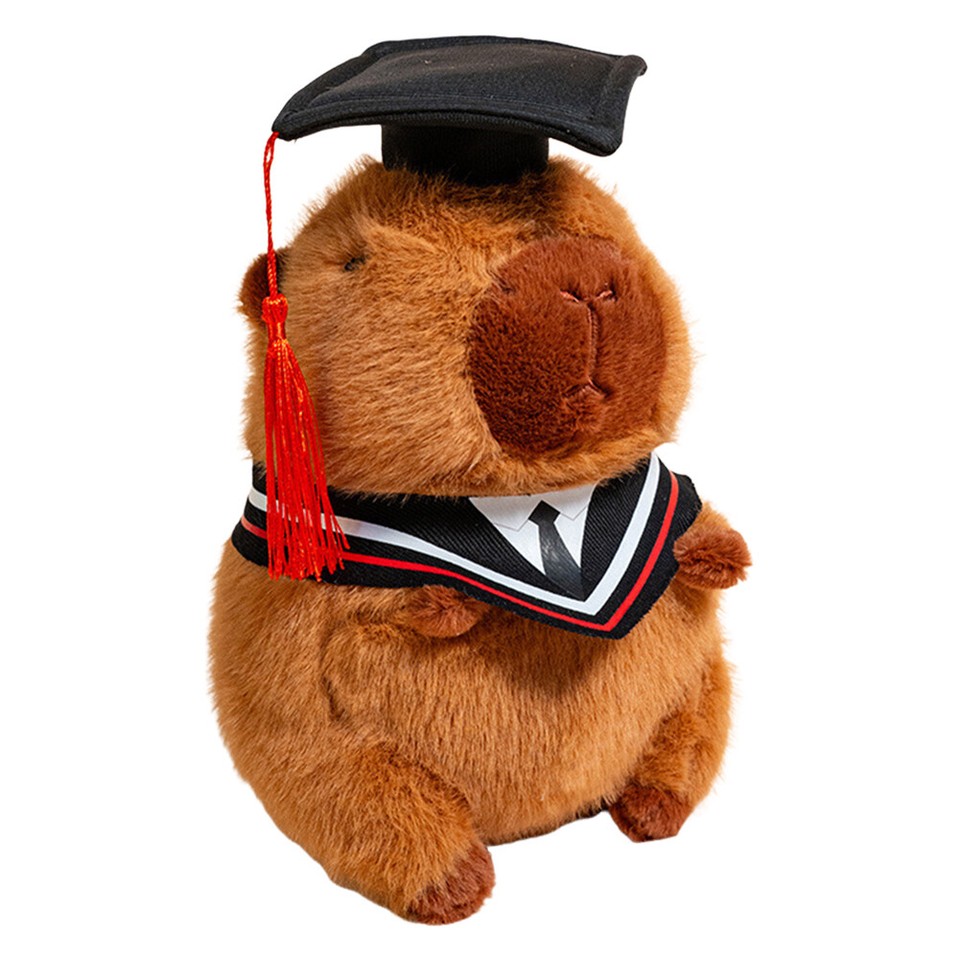 Graduating Capybara Plush Creative Stuffed Capybara Dolls PP Cotton for ...