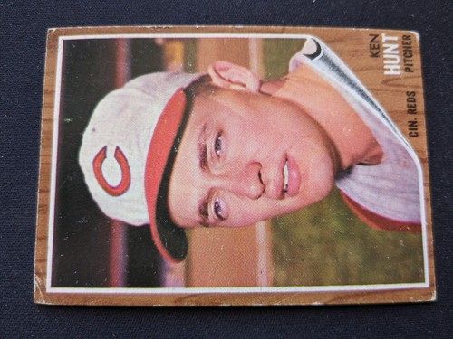 1962 Topps Baseball Card # 364 Ken R Hunt - Cincinnati Reds (VG) | eBay