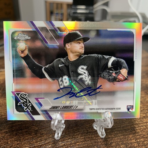 2021 Topps Chrome Update Jimmy Lambert Refractor Rookie RC Auto #CUSA ...