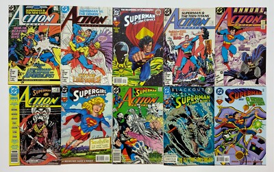 ACTION COMICS # 1 0 5 2 105 584 587 - 706 SUPERMAN DC COMICS 10 Comic ...