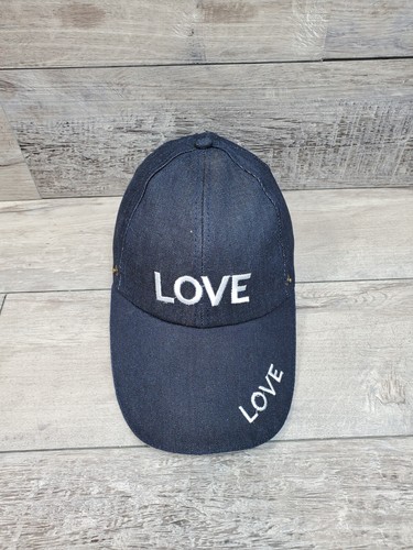 Unbranded Cap Hat Love Logo Embroidered Black N White Adjustable ...