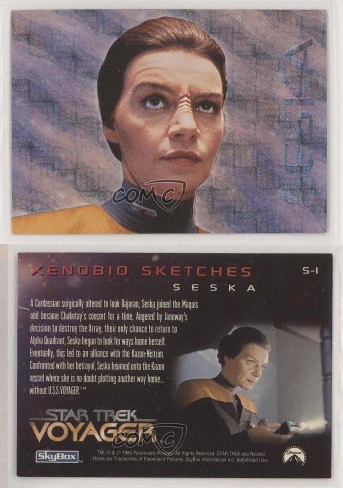 1995 SkyBox Star Trek: Voyager Season One Series 2 Seska #S-1 Sketch ...