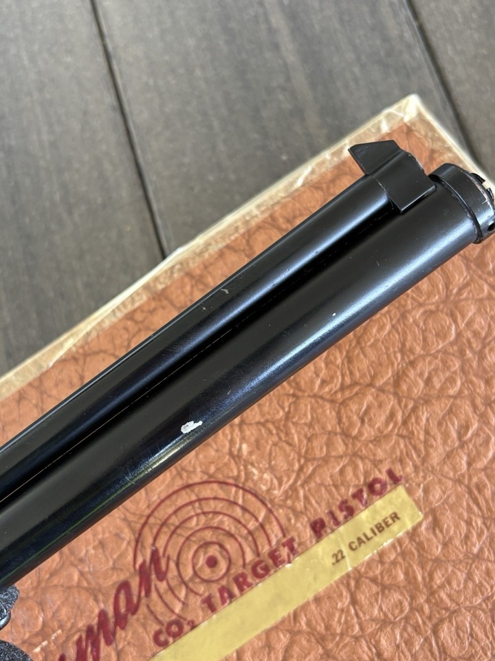 Vintage Crosman 112 CO2 Pellet Pistol .22 w/Bulk Fill Tank + Box ...