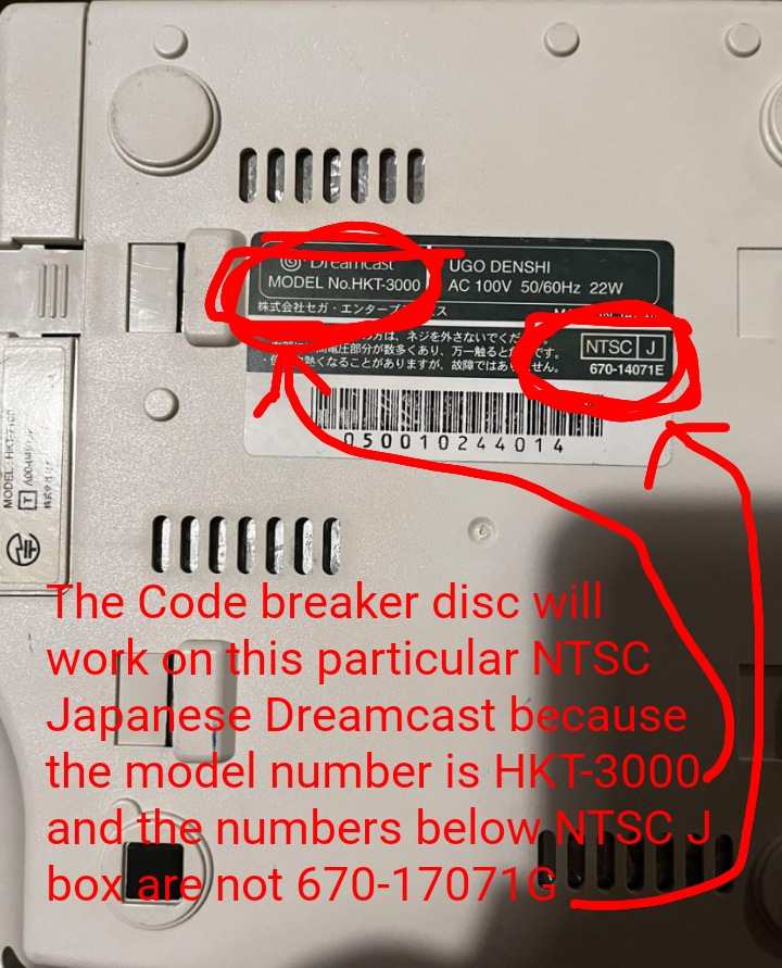 Code Breaker - Play import games region free & cheats Sega Dreamcast ...