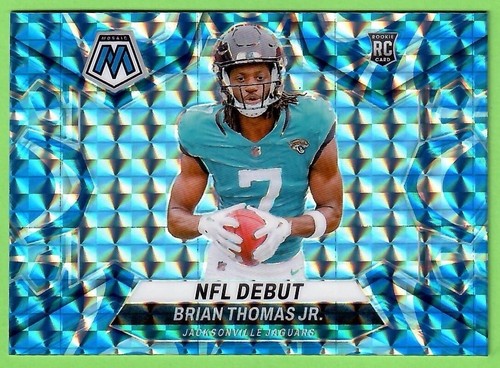 2024 Panini Mosaic Brian Thomas Jr #282 Blue Reactive Prizm NFL Debut ...
