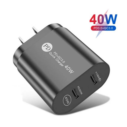 40W Fast USB Phone Charger Type C Wall Power Adapter QC 3.0 For iPhone ...