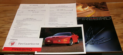 Original 1997 Pontiac Firebird Sales Brochure 9 Piece Lot 97 Firehawk T ...