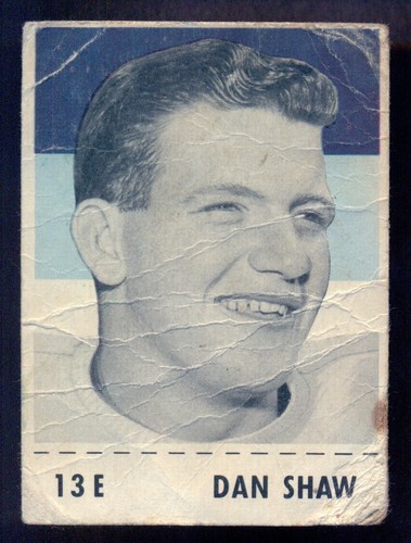 1956 Nabisco Shredded Wheat CFL Football #13e Dan Shaw VG Toronto ...