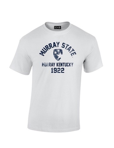 *NEW NCAA Murray State Racers Short Sleeve 100% Cotton T-Shirt White ...