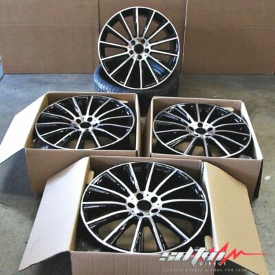 19" Wheels For Mercedes Benz C250 C300 C350 E350 19x8.5 +42 Rims Set 4 ...