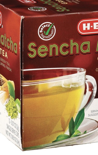 HEB Sencha Matcha Green Tea Single Serve Cups 12 Count Pods K-cups ...