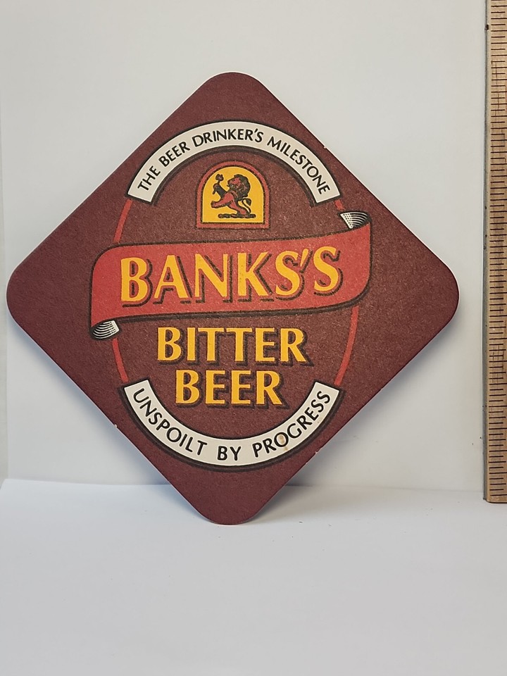 Vintage Beer Coaster/Mat - Banks's Mild Ale/Bitter Beer | eBay